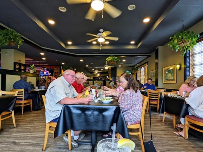 Where locals gather to solve the world's problems over plates of prime rib. The UN could learn something here.