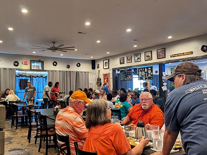 The diverse clientele tells you everything—when everyone from construction workers to business folks agrees on a place, it's special.
