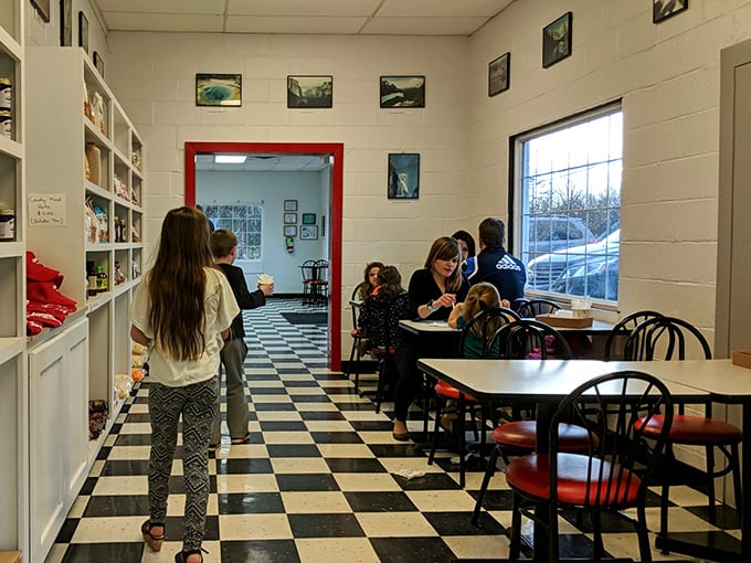 Where memories are made between bites of ice cream—families gather at simple tables, creating traditions that will outlast the sugar rush.