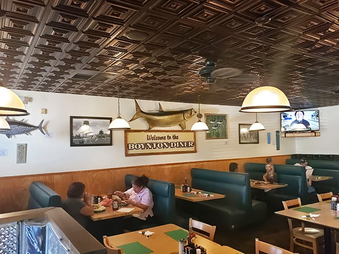 Cozy booths where breakfast dreams come true. That nautical décor reminds you you're in Florida, not some chain restaurant in Anywhere, USA.