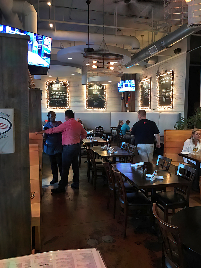 Where business deals and birthday celebrations happen side by side—the dining room's warm glow inviting both special occasions and Tuesday night dinners.