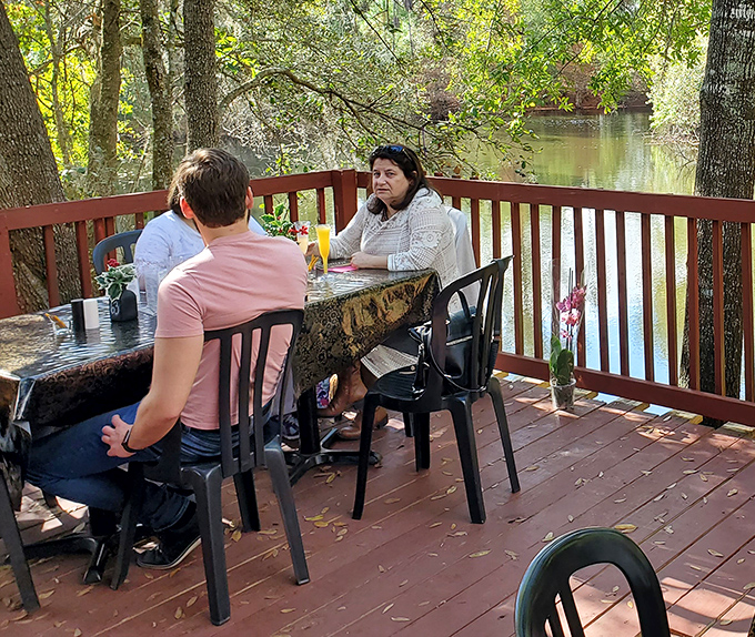 Waterfront dining that reminds you Florida's magic isn't just at theme parks—it's in these quiet moments overlooking rippling waters between bites.