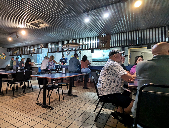 Where strangers become friends over seafood. The real Florida social network has always been built on shared tables and cracked shells.