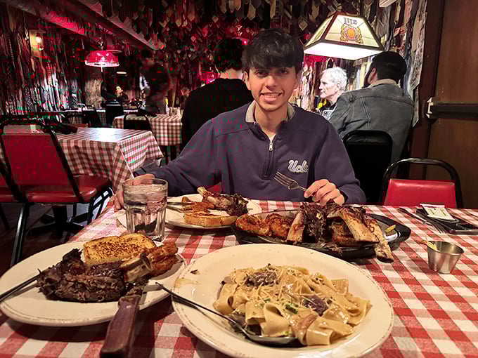 That look on a diner's face when the food arrives is worth the drive alone. Pure anticipation meets carnivorous joy.