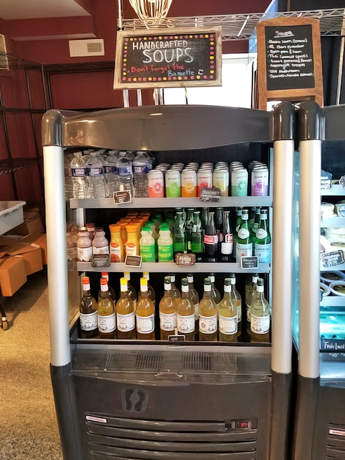 The beverage station offers liquid companions worthy of these extraordinary baked goods and artisanal bread creations.