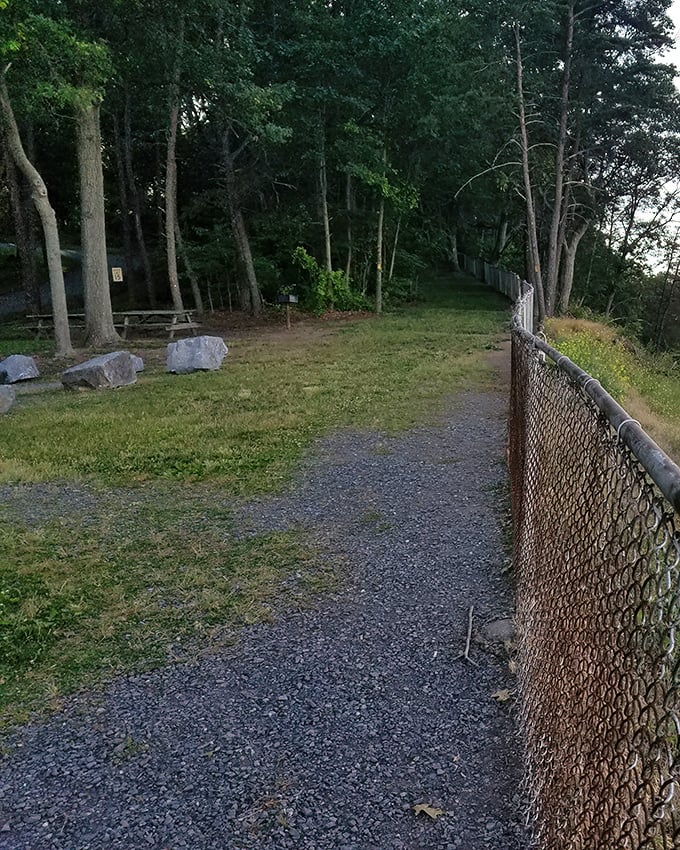 The high ground isn't just for Star Wars fans – this elevated vantage point offers strategic views of Pennsylvania's aquatic thoroughfare and surrounding valleys.