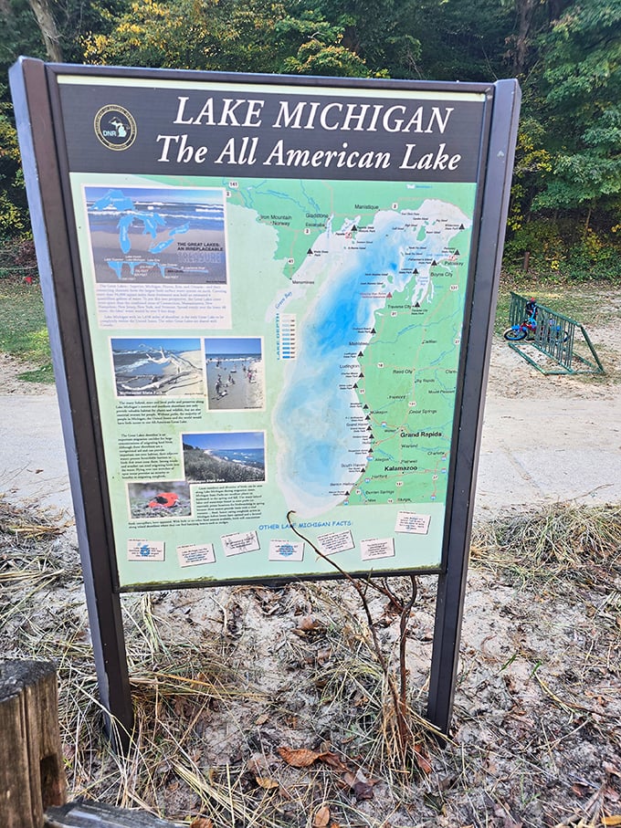 The All American Lake isn't just marketing—it's 22,300 square miles of blue truth. Geography lessons never looked this inviting.