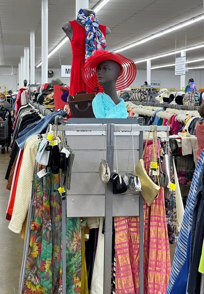 Endless aisles of possibilities where someone's abandoned purchases become another's newfound treasures – retail reincarnation at its finest.