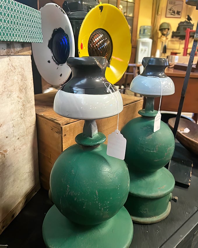 These vintage industrial lamps and enamelware have gone from utilitarian workhorses to coveted decor. Yesterday's ordinary is today's extraordinary.