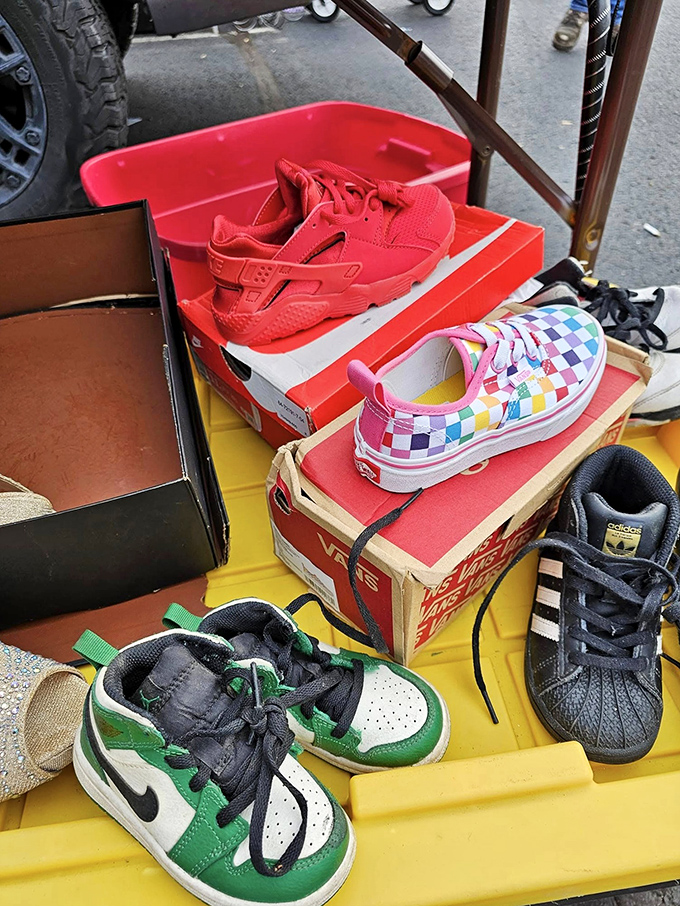 Sneaker archaeology at its finest! Those mint-condition Nikes might just fund someone's college education someday—or complete your throwback collection today.