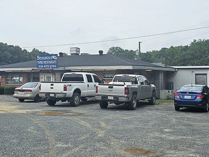 The parking lot tells the real story—pick-up trucks and local plates. When the people who actually live there eat here, you know you've found the good stuff.