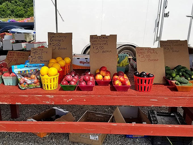 Fresh produce that didn't travel farther than you did to get here—local fruits and veggies with prices that won't make your wallet weep.