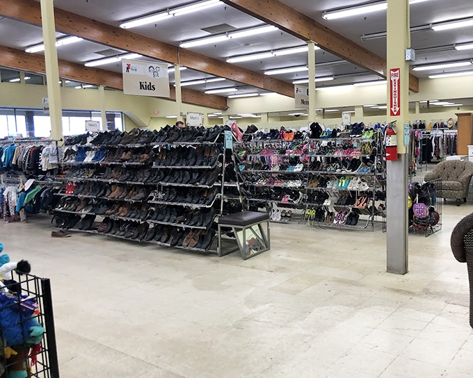 The shoe section rivals Imelda Marcos's closet. Each pair tells a story—some comedies, some dramas, all at prices that deserve a standing ovation.