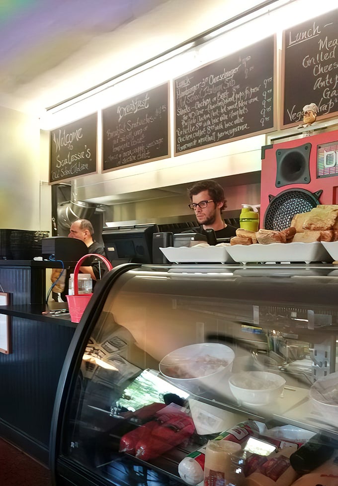 Behind the counter, daily specials on chalkboards promise treasures that won't make it to the printed menu—insider knowledge worth seeking.