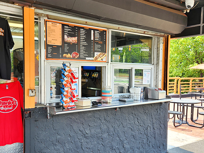 Where sandwich dreams come true. The ordering window at Shank's is like a portal to a better, more delicious dimension.
