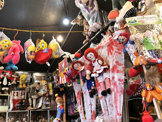 Childhood memories hanging by a thread! These plush characters from Sonic and friends await adoption by collectors young and old.