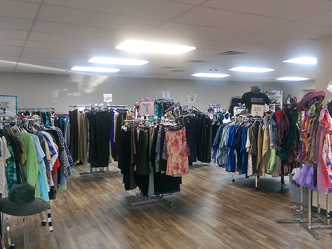 A fashionista's playground where yesterday's trends await rediscovery. The clothing equivalent of vinyl records—classics just waiting for their comeback.