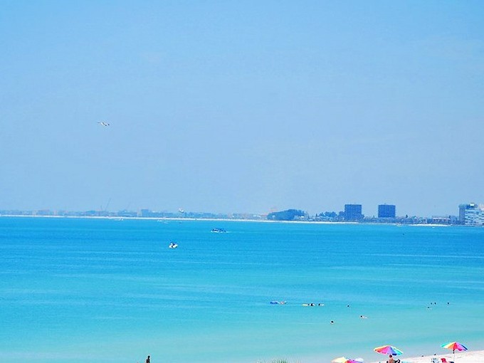 The view from Pass-a-Grille showcases Florida's coastal beauty in all its sun-drenched glory.