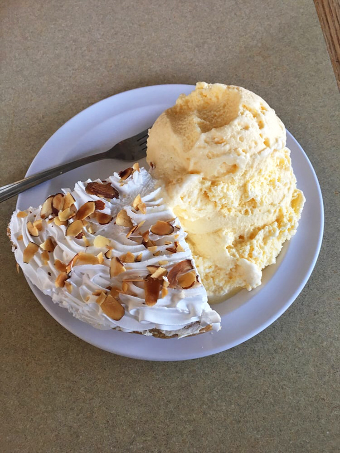 Life-affirming banana cream pie with a scoop of vanilla ice cream—the dessert equivalent of finding an extra $20 in your pocket.