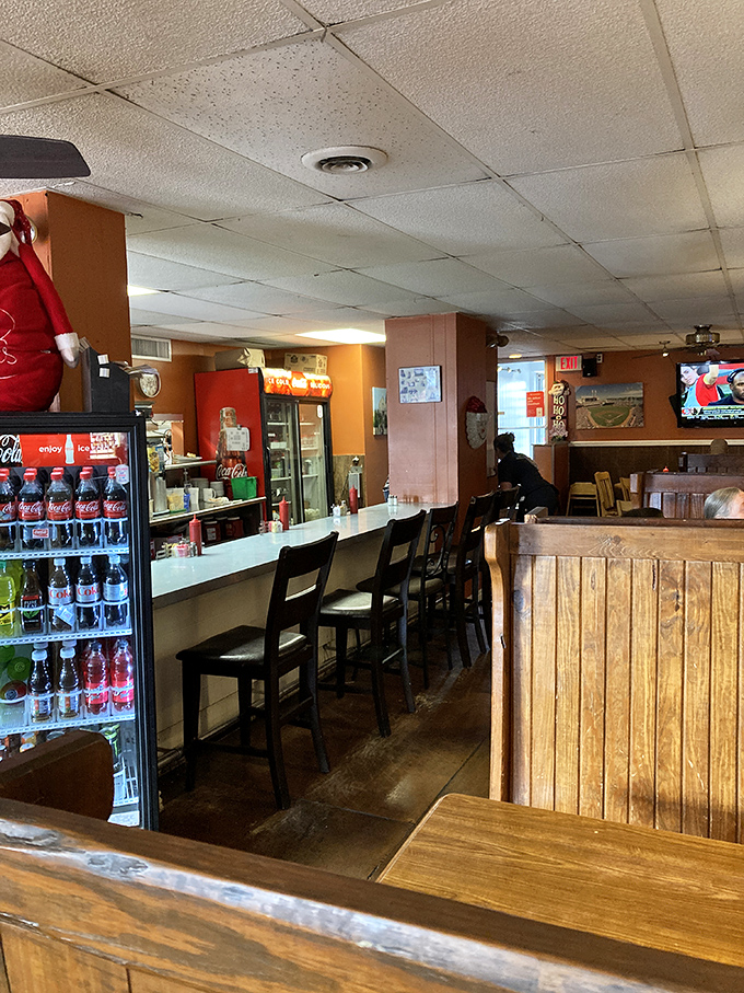 The counter seating—where solo diners become part of the Brotherton's family and regulars hold court like neighborhood royalty.