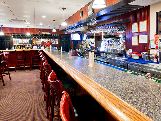 A bar that means business—where the stools have supported generations of Naples residents celebrating everything from promotions to Tuesday nights.