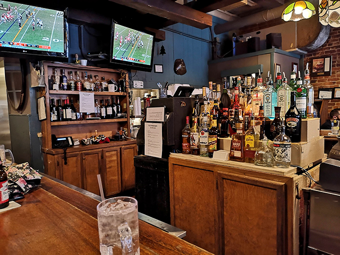 A bar stocked not just with spirits but with spirit. The kind of place where everybody might not know your name—yet.
