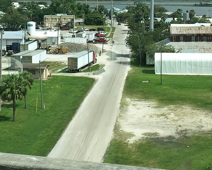Beyond the palm trees lies the working waterfront, where seafood processing facilities remind visitors that Apalachicola isn't just pretty—it's productive.