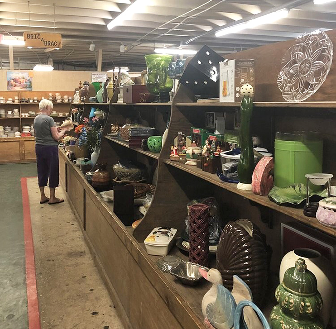 Treasure hunting at its finest in the home décor section. One person's "too much" becomes another's perfect conversation piece.