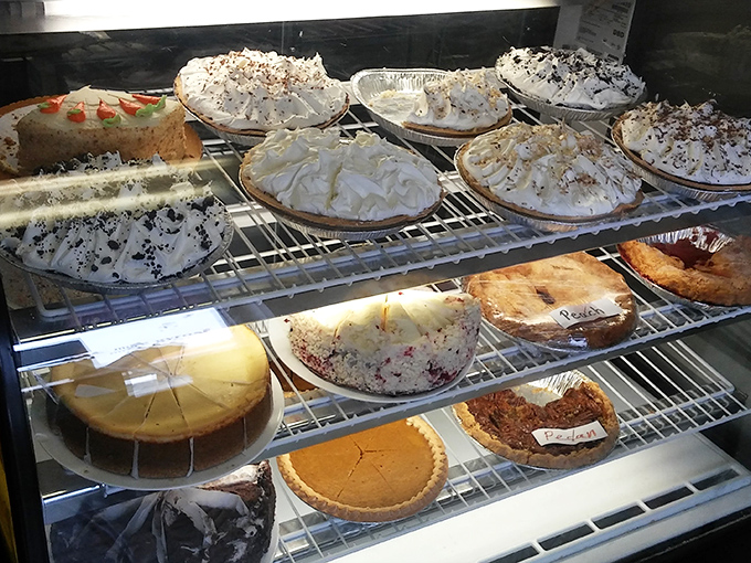 A dessert case that should come with a warning label: "May cause spontaneous joy and the unbuttoning of pants."