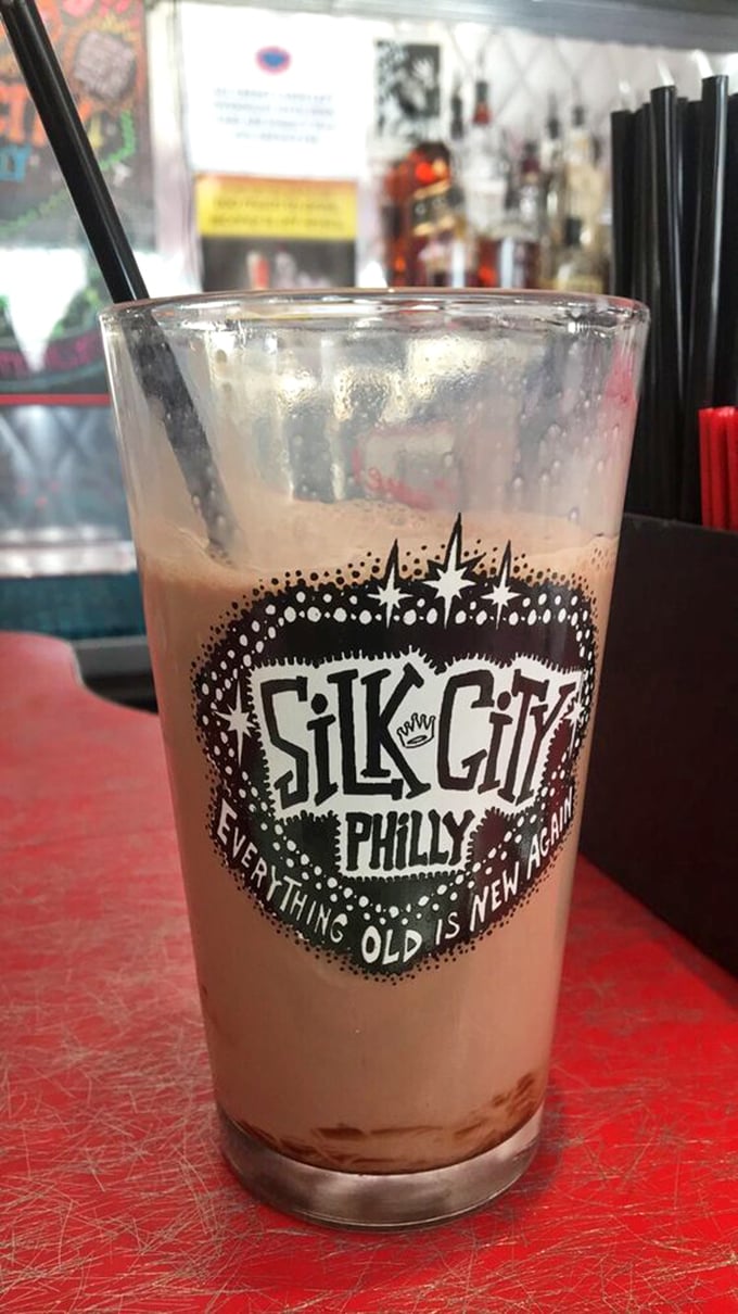Their signature glass proudly proclaims "Everything old is new again"—a philosophy that applies perfectly to their classic-with-a-twist milkshakes.