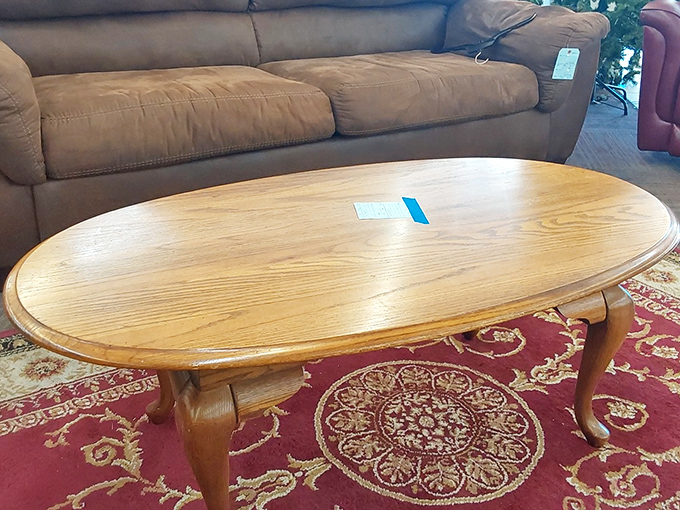That oak coffee table isn't just furniture—it's a future family gathering spot where board games will be played and holiday cookies will be shared.