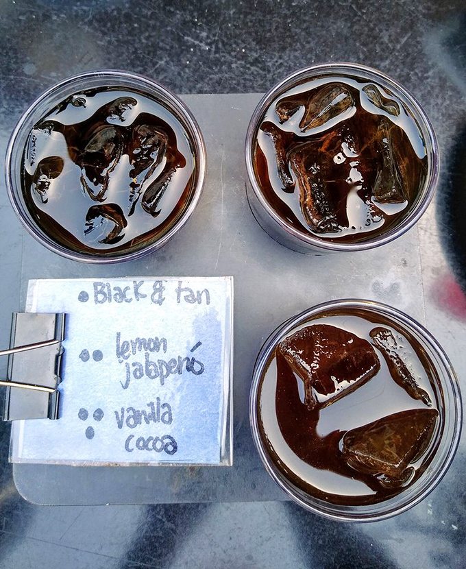 Their cold brew flight offers three distinct coffee experiences—like a wine tasting, but you can drive home afterward.