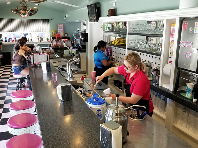 The staff works with the precision of NASA engineers and the artistry of Renaissance painters—except their medium is sugar and cream.