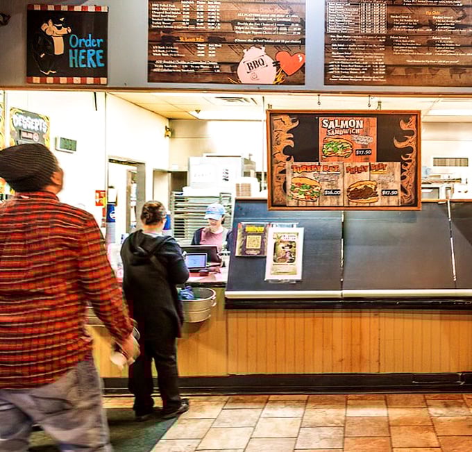 Where BBQ dreams begin—the ordering counter where life-changing decisions are made daily.