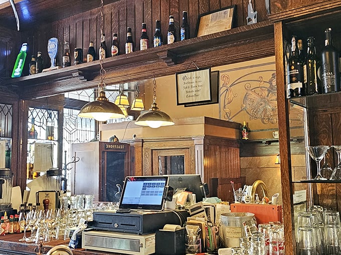 Behind this bar, cocktails aren't just mixed – they're crafted with the confidence that comes from decades of perfecting the classics.