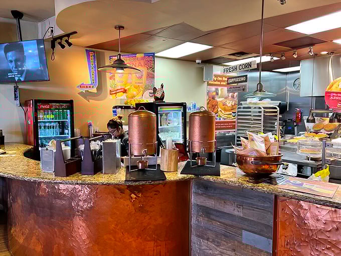 Those copper kettles aren't just for show—they're the secret weapons in Honey's flavor arsenal.