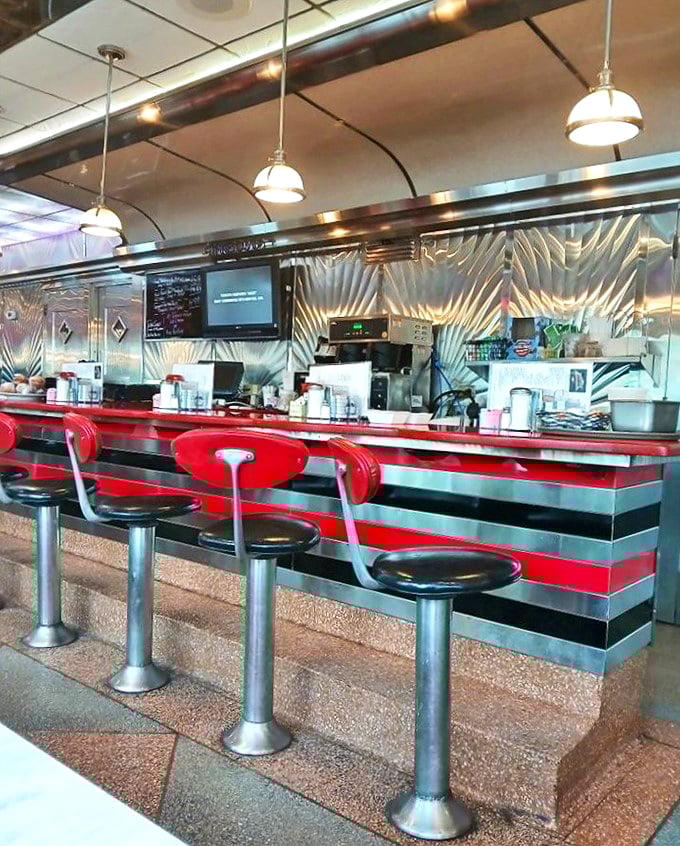 The heart of any great diner is its counter—where coffee cups are always full and life stories are exchanged over pie.