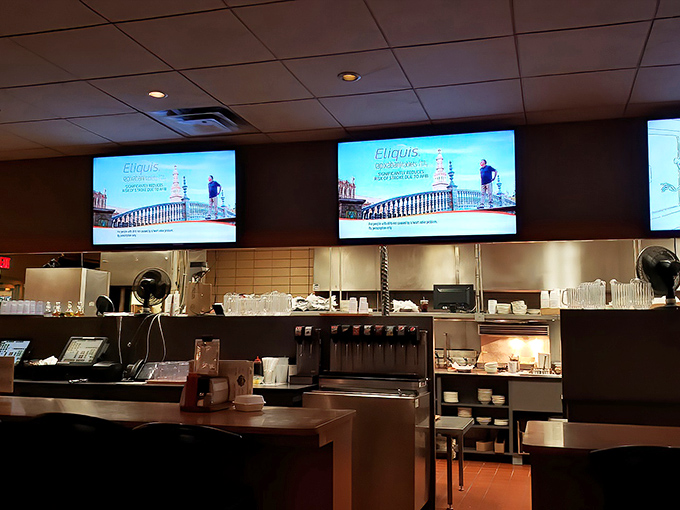 The beating heart of Kroll's—where orders fly in and delicious comfort food emerges with clockwork precision that would make Swiss watchmakers envious.