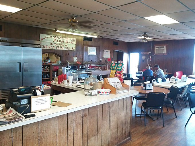 The counter where magic happens—a front-row seat to the choreographed dance of short-order cooking that never gets old.