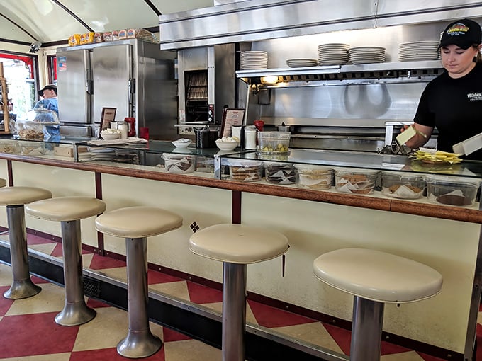 Counter seats: front-row tickets to the greatest show on earth—breakfast made with the confidence that comes from doing one thing perfectly for generations.