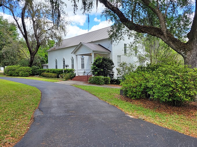 This pristine white church-turned-garden-club headquarters reminds us that Floridians were cultivating beauty long before theme parks arrived on the scene.