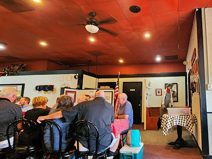 The depot dining room buzzes with conversation and anticipation—half restaurant, half time machine, completely charming in its unpretentious hospitality. 