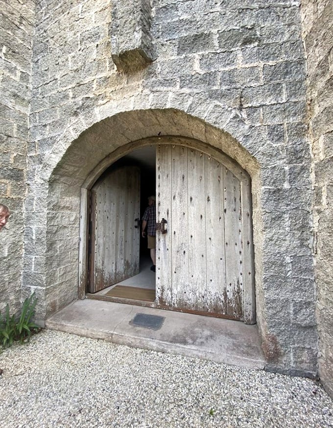 Knock knock! Who's there? Just 1,000 years of architectural inspiration behind this weathered wooden door that beckons visitors inside.