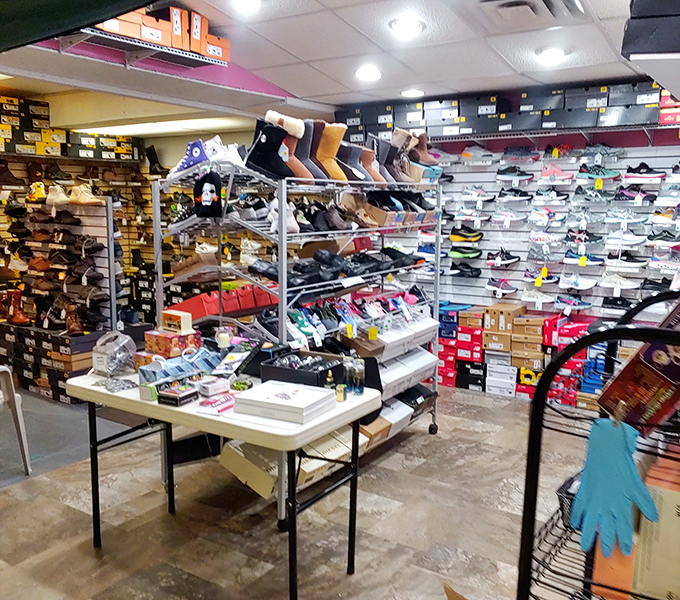 Shoe shopping paradise! From practical to whimsical, this footwear collection offers more options than a choose-your-own-adventure book for your feet. 