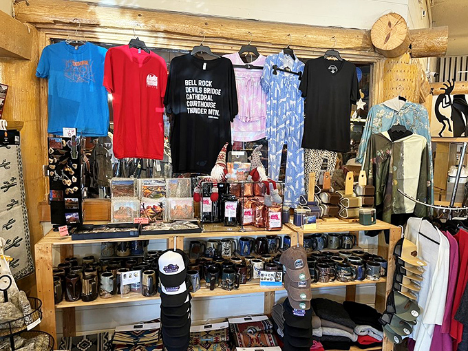 The gift shop offers the perfect souvenir – something to remember your meal by when you're back home eating sad cereal.