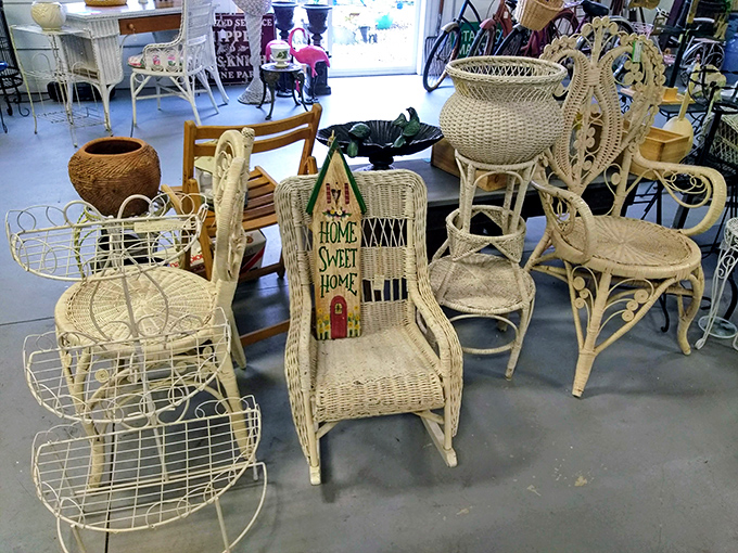 Wicker wonderland! These handcrafted chairs aren't just seating—they're front-row tickets to summer afternoons with lemonade and gossip.