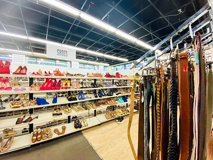 Shoe paradise where Cinderella herself would spend hours. The perfect pair is waiting—no fairy godmother required!
