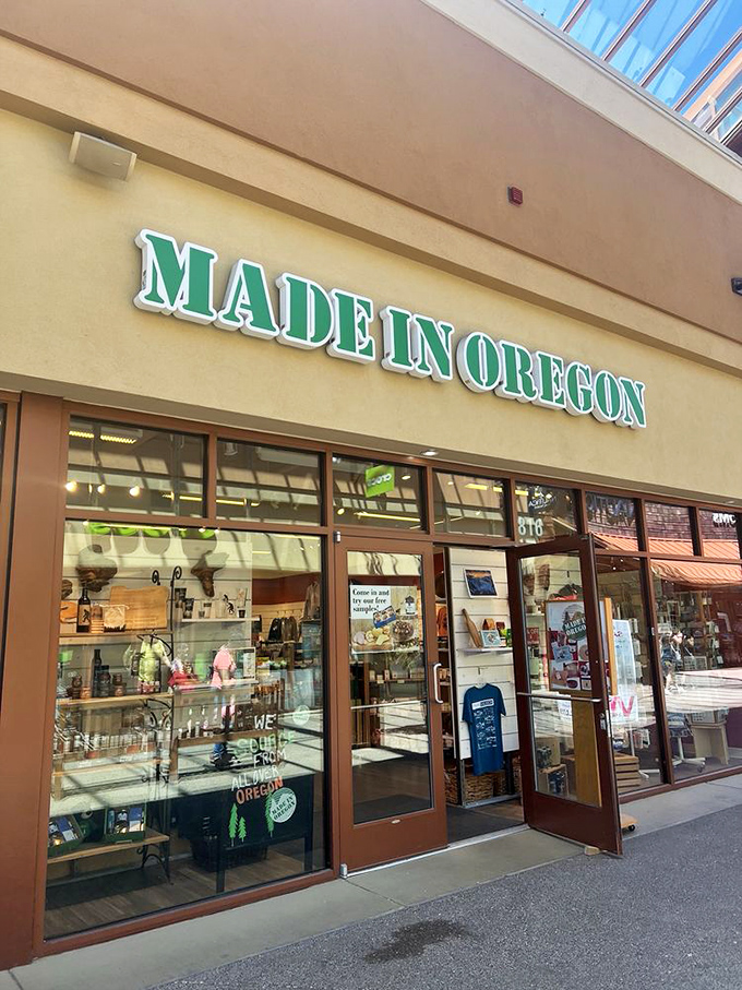 Made in Oregon: where tourists and locals alike can find everything from marionberry jam to Bigfoot souvenirs without the Portland parking hassle.