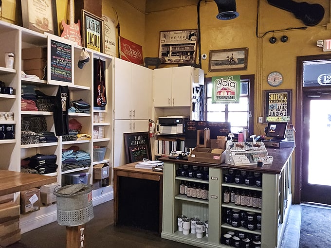 Where merchandise meets memories – a corner of Puckett's that lets you take home more than just a doggie bag.