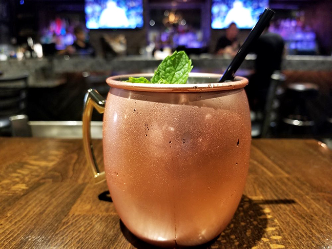 This Moscow Mule isn't just served in copper – it's served with intention. The mint leaf isn't garnish, it's punctuation.